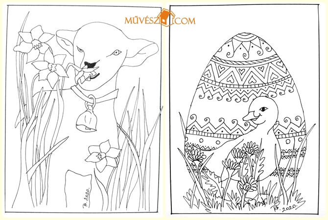 Húsvéti rajz – éld át a gyermekkor önfeledt örömét! - Művészház.com ...